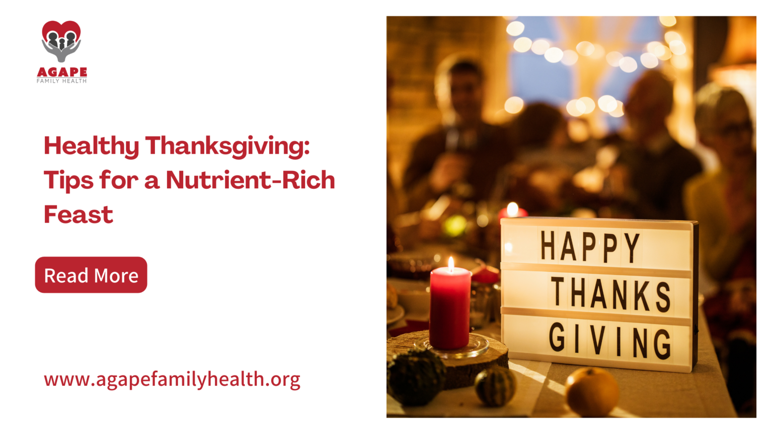 Healthy Thanksgiving: Tips for a Nutrient-Rich Feast - Agape Family Health